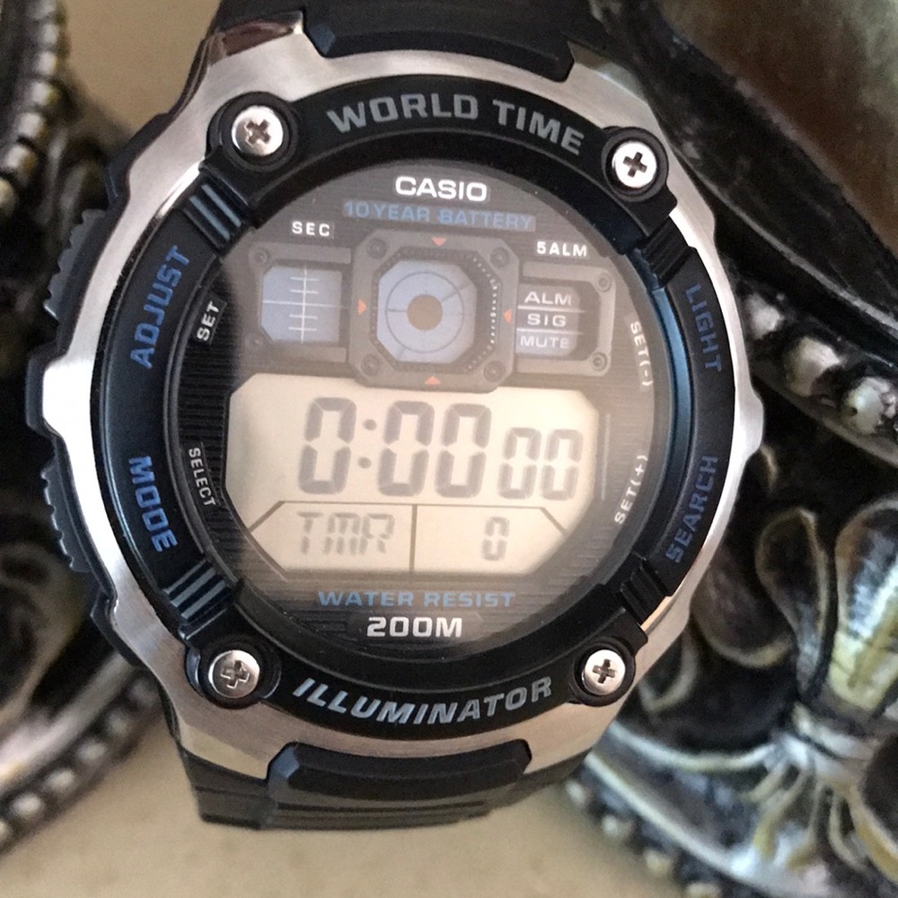 Casio World Time Illuminator Watch - Gem